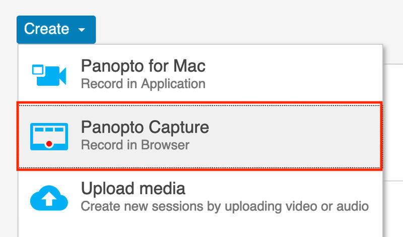 Panopto Capture | IT Services