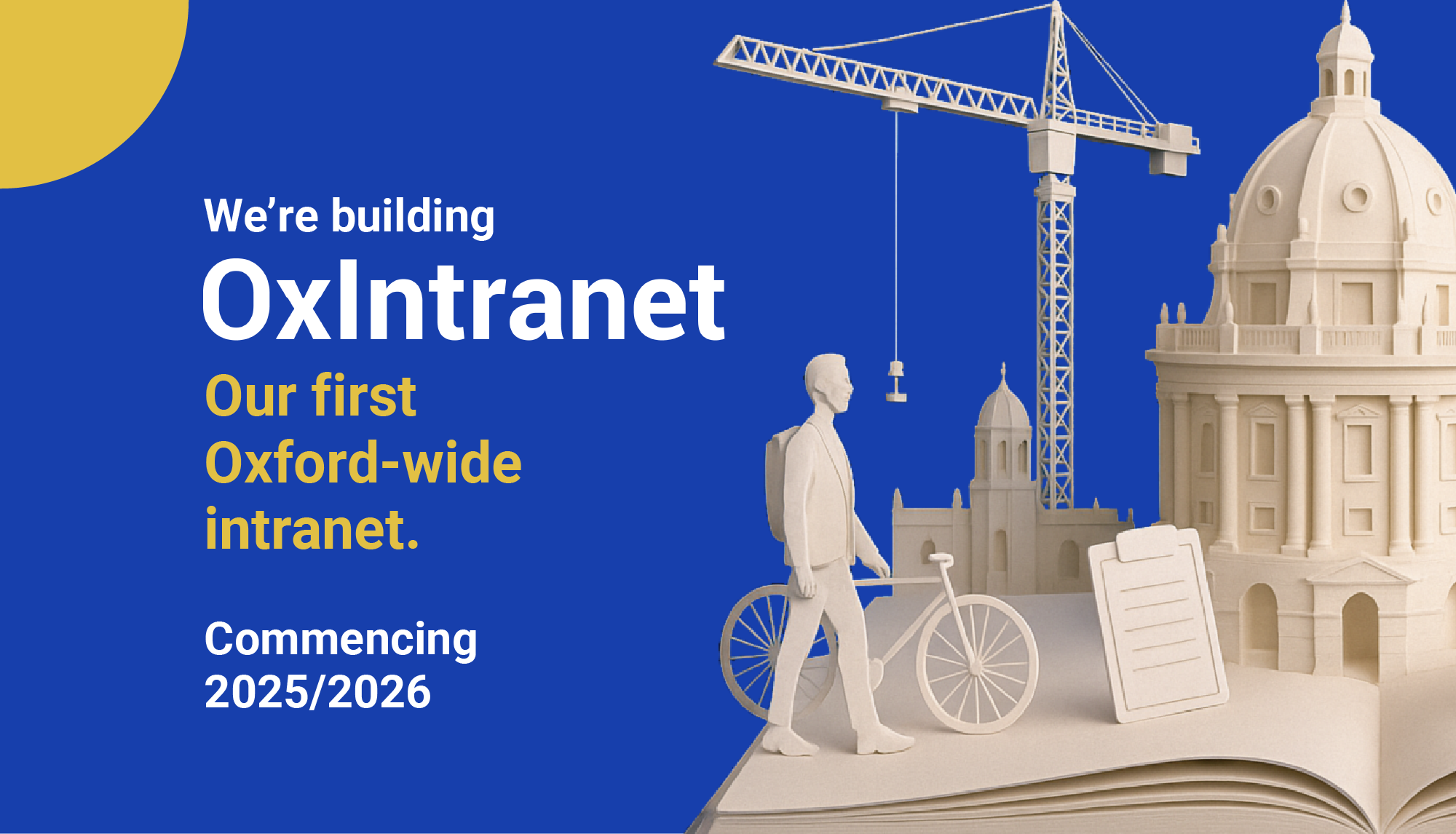 Building our first Oxford-wide intranet | IT Services